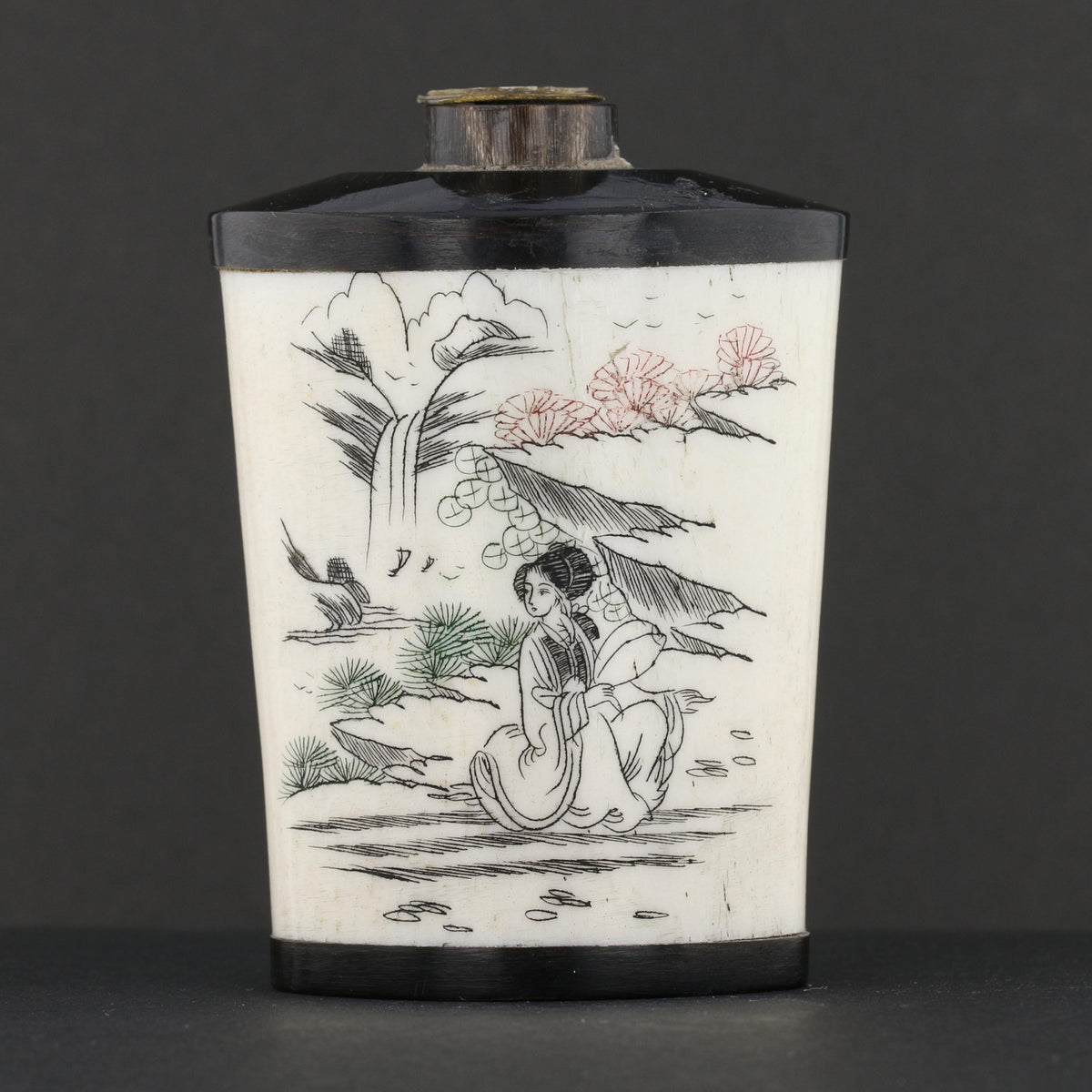 Antique Chinese Hand-painted Snuff Bottle | David's Antiques NOLA ...