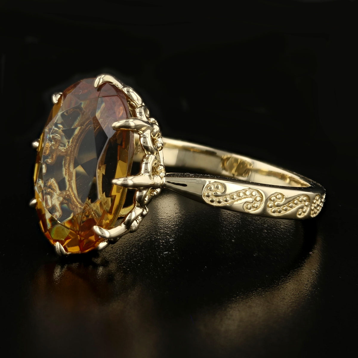 Fleur de Lis - VooDooStone Ring – David's Antiques & Jewelry